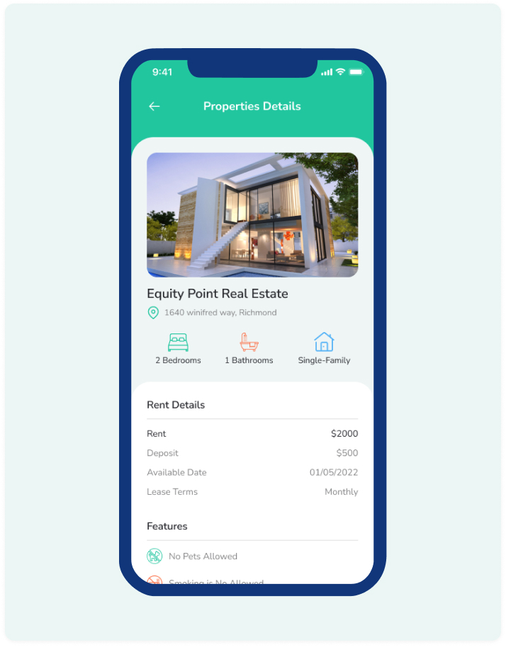 House Rental Management Flutter App UI Kit ( Android & iOS) by Acnoo